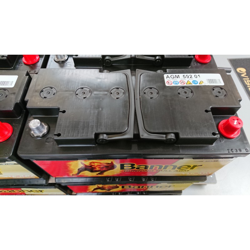 Batterie BANNER AGM Start & Stop 59201 12V 92AH 850A