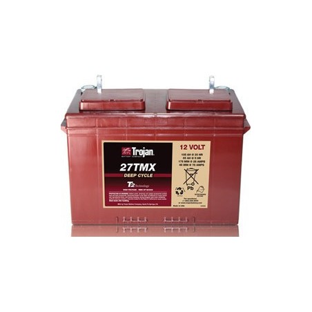 Batterie traction TROJAN deep-cycle 27TMX 12V 105AH - 326x168x247 MM
